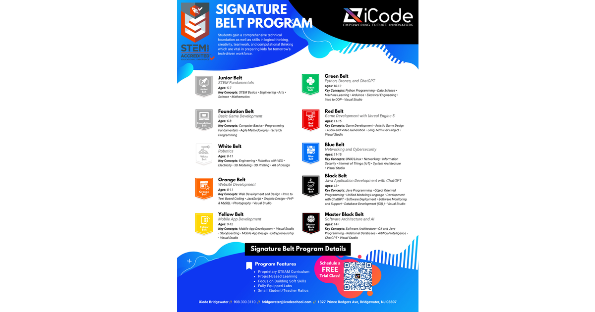 iCode's Programs Achieve Accreditation from STEM.org | Bridgewater/Raritan, NJ News TAPinto