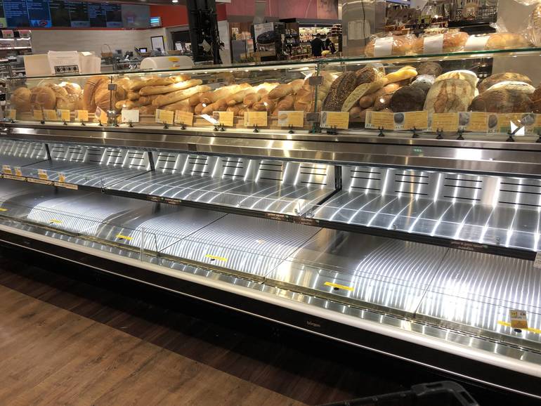 Empty Shelves at ShopRite of Greater Morristown Due to Overnight Power ...