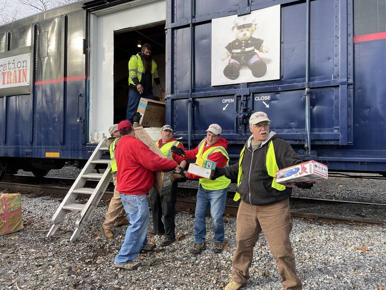 Toys For Tots Train