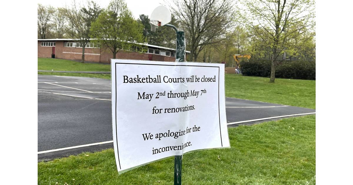 Memorial Field, Tatlock Park Basketball Courts Closed as Resurfacing ...