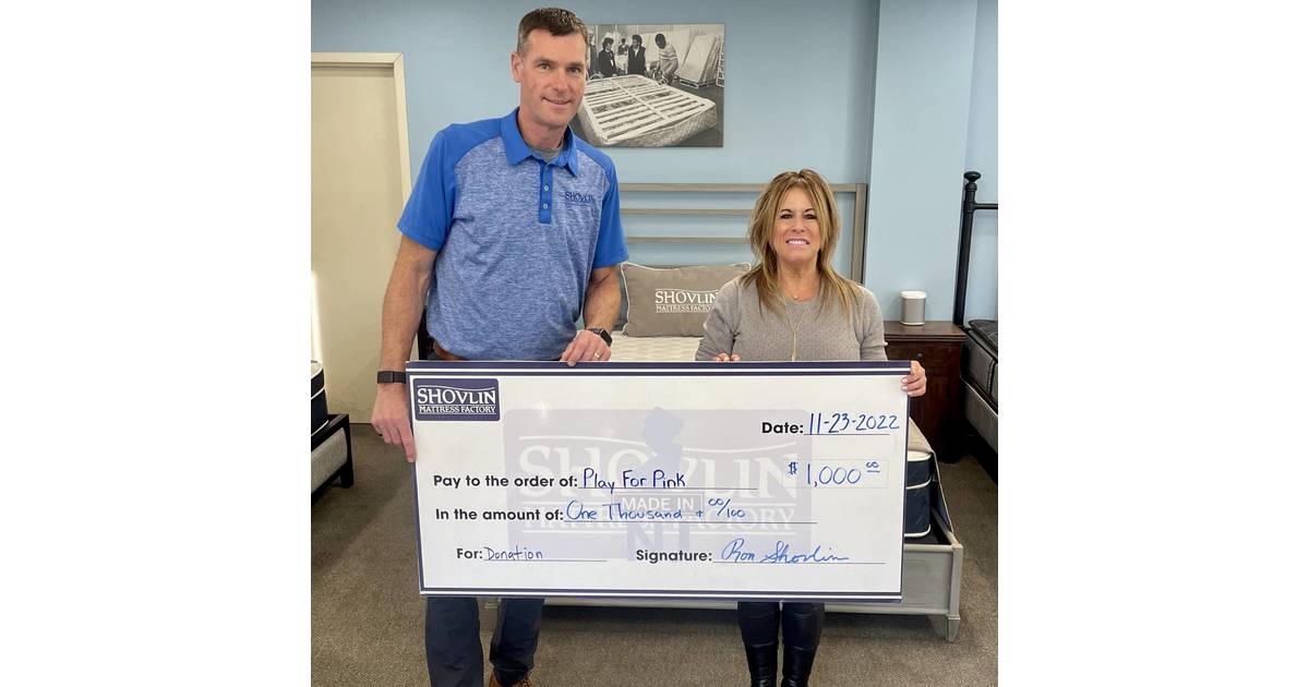 Family-Owned Shovlin Mattress Factory Donates $1,000 to Breast Cancer ...
