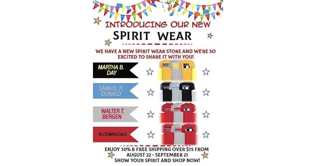 Bloomingdale Spirit Wear Opens August 22nd | Tri Borough, NJ News TAPinto