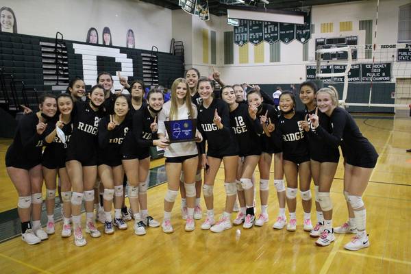 Ridge Girls Volleyball Wins State Sectional Championship | Basking ...