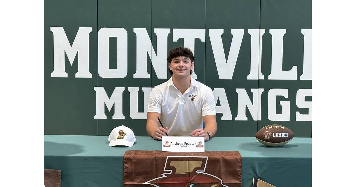 Montville's Anthony Feaster Signs with Division I Lehigh for Football ...