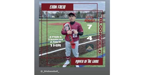 Bengals Baseball Team Wins Opener, as Evit Dwyer, Evan Freid, Darien ...