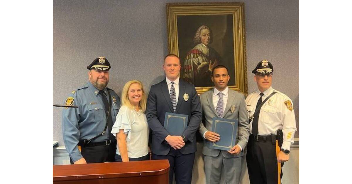 Former DPW Employee Campo and All-American Shot Putter Dennerlein Sworn ...