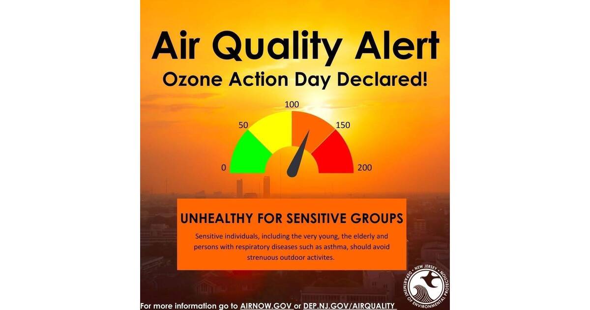 Air Quality Alert Issued for Northern NJ for Sunday July 6 | Nutley, NJ ...