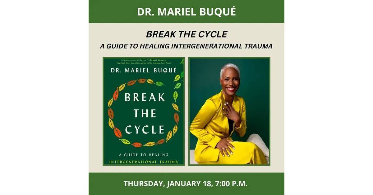 Dr. Mariel Buqué Presents "Break the Cycle" at Watchung Booksellers ...