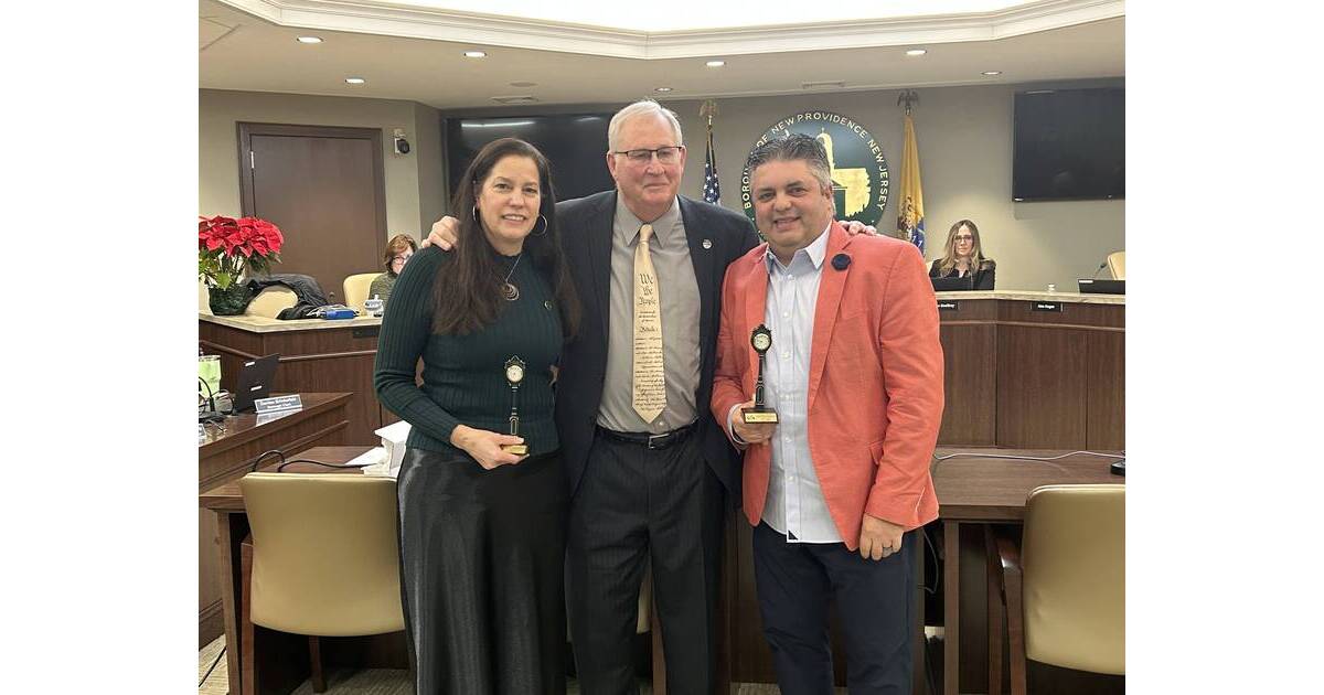 New Providence Outgoing Council Members Diane Bilicska and Alex Kogan ...