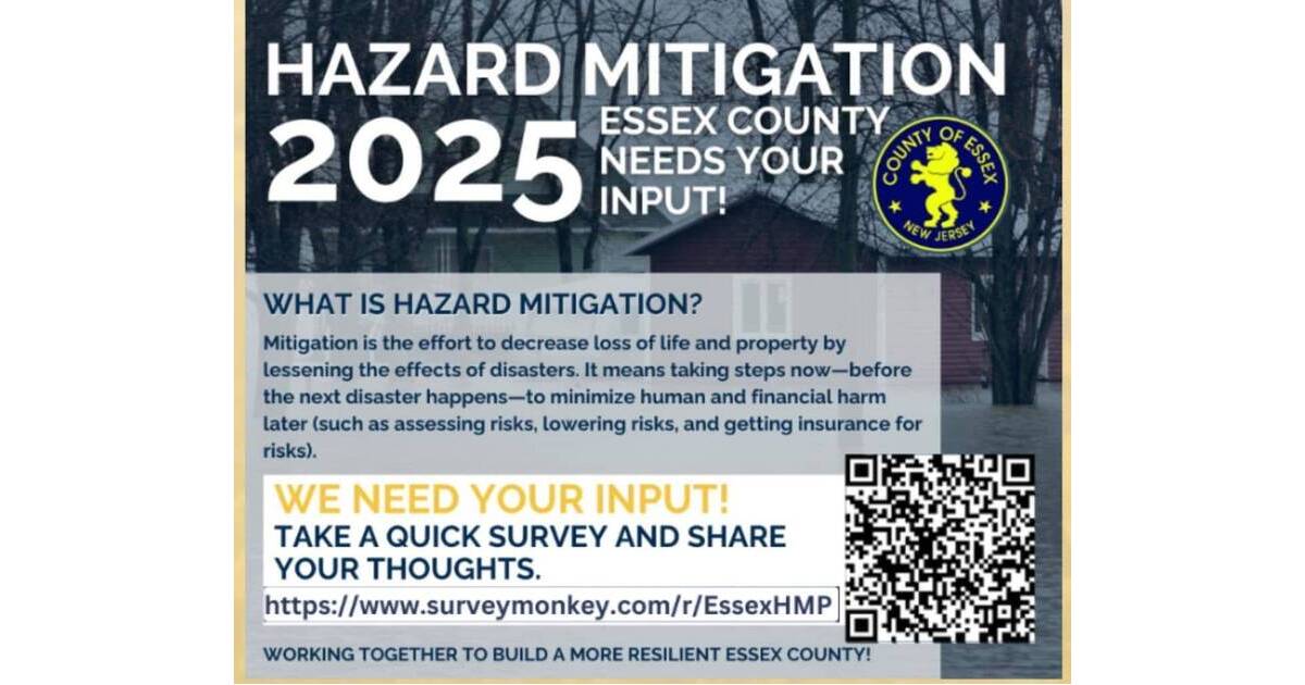Bloomfield Residents Asked to Take Essex County Hazard Mitigation ...