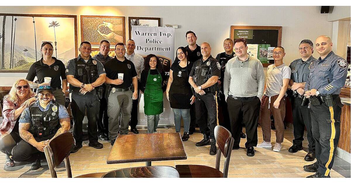 Warren Cops Take Shots… of Coffee at Coffee With a Cop | Warren, NJ ...