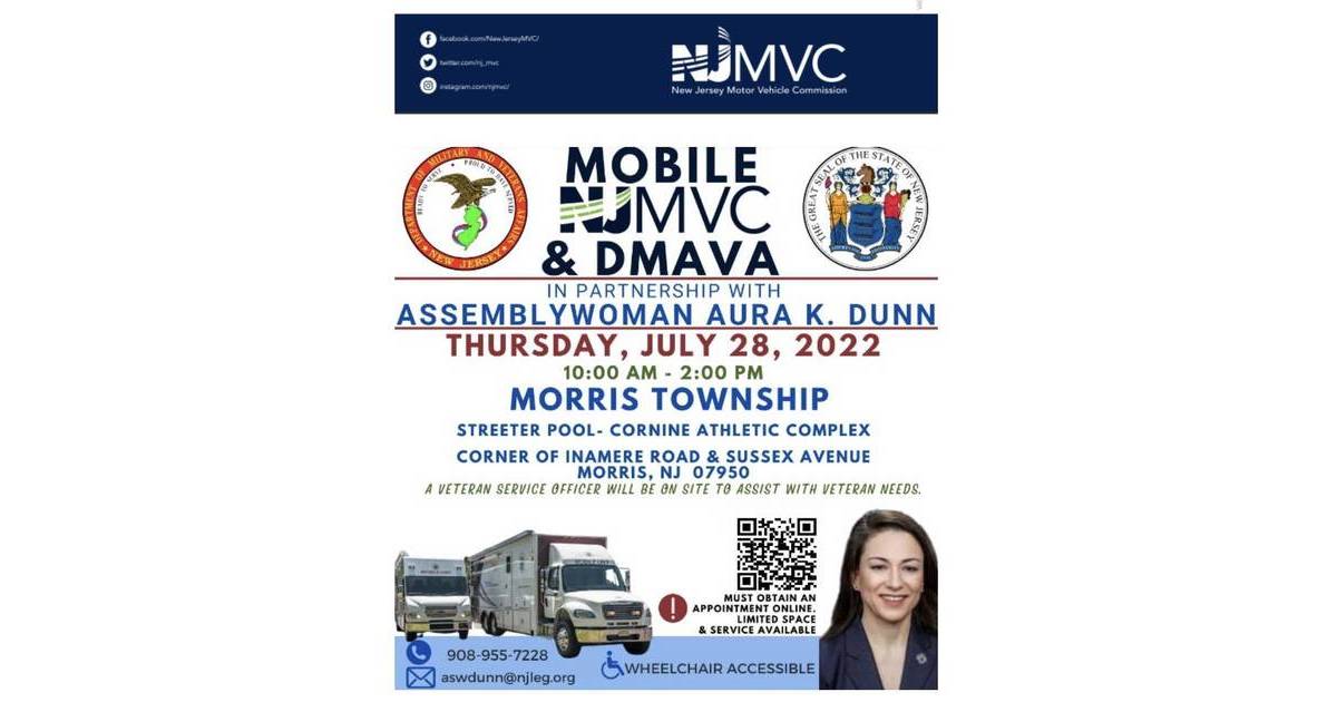 Mobile DMV Until Coming to Morris Township July 28; Limited Spots ...