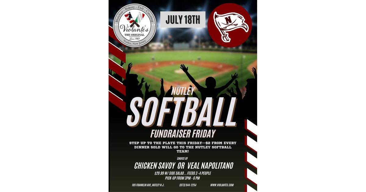 Hit A Home Run for Nutley Softball - Its Chicken Savoy vs. Veal ...