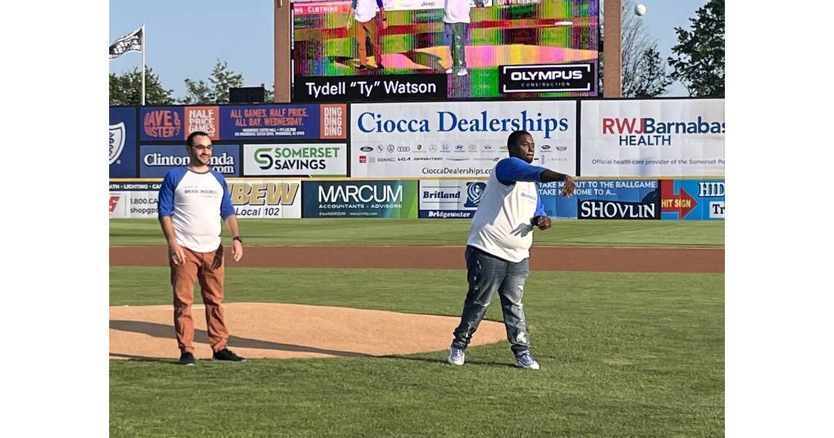 Hackensack Meridian JFK Johnson Brain Injury Patient Throws First Pitch ...