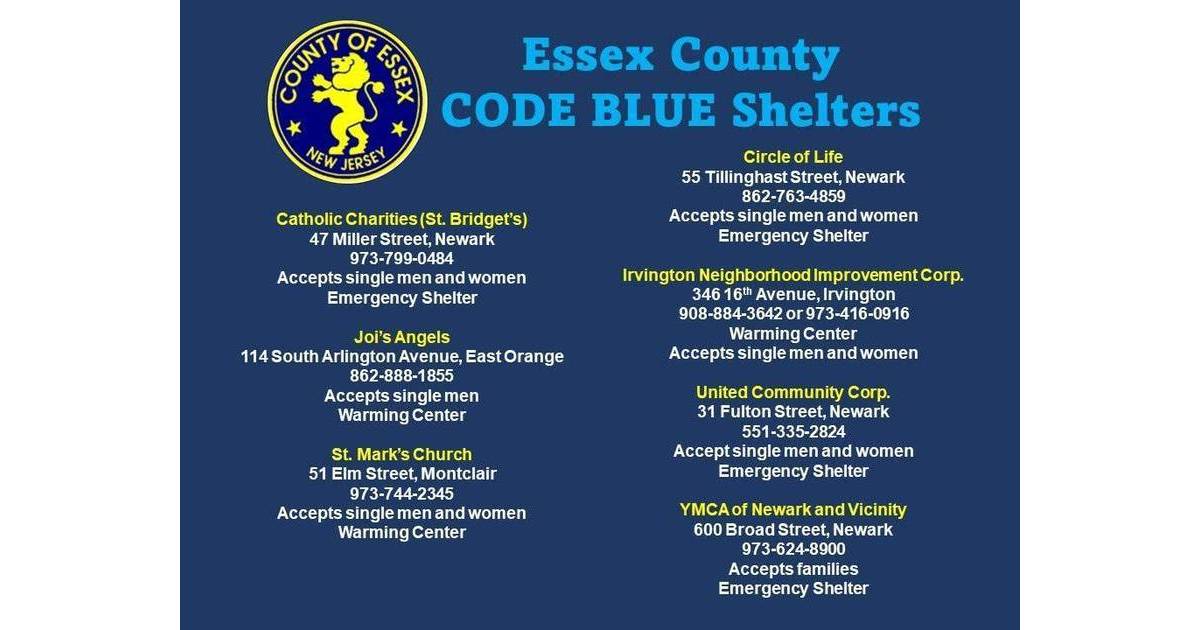 New Jersey Code Blue Alert Issued for Bloomfield and Area | Bloomfield ...