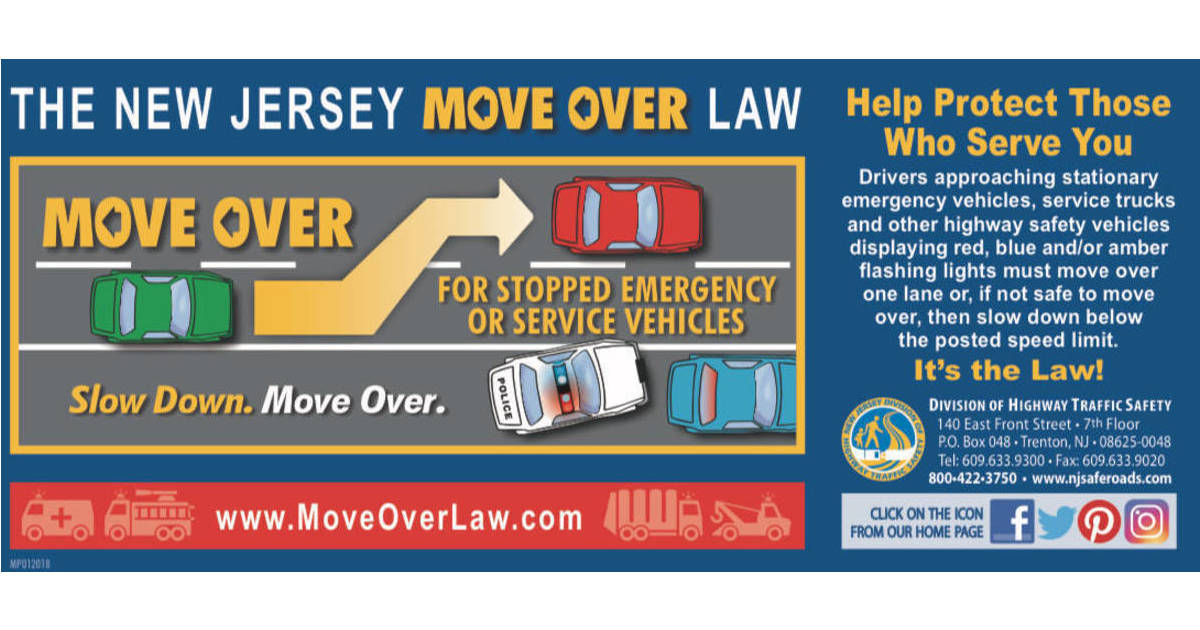 New Jersey Legislators Expand "Move Over Law" in Honor of Fallen ...