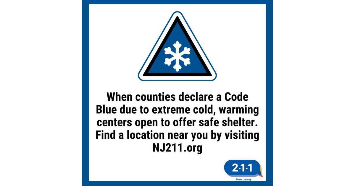 Code Blue in Effect for Dangerously Cold Temperatures | North Hunterdon ...