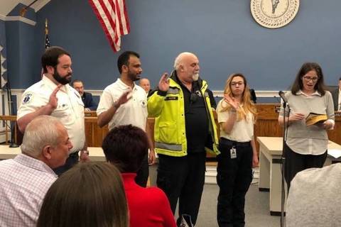 New Springfield First Aid Squad Board, Members Sworn in at Meeting ...