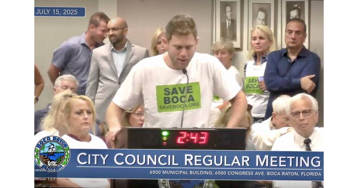 Residents Rally Against Downtown Boca Raton Redevelopment Over Land Use ...