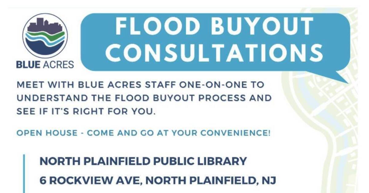 NJ Blue Acres Flood Buyout Meetings - North Plainfield | Warren, NJ ...