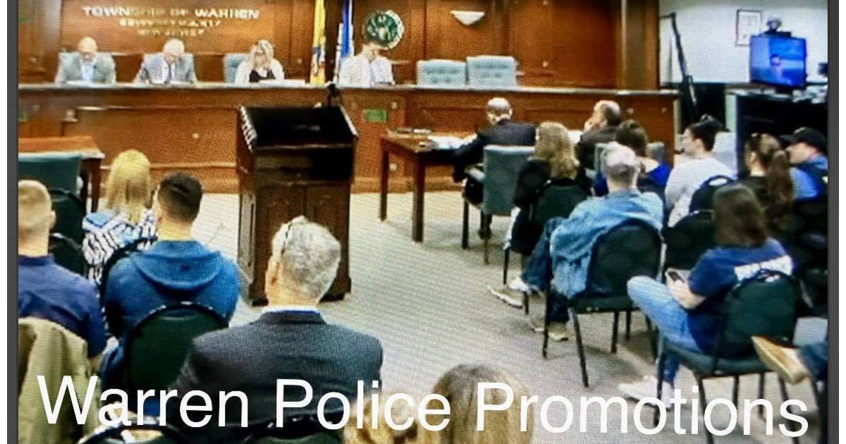 Warren Township Appoints Chief of Police, Lieutenant, and Sergeant ...