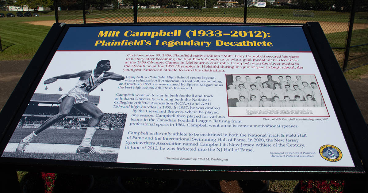 Milt Campbell Plaque Unveiled at Milt Campbell Field | Plainfield, NJ ...