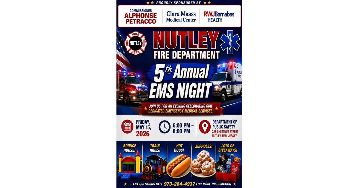 Commissioner Alphonse Petracco and the Nutley Fire Department Present ...