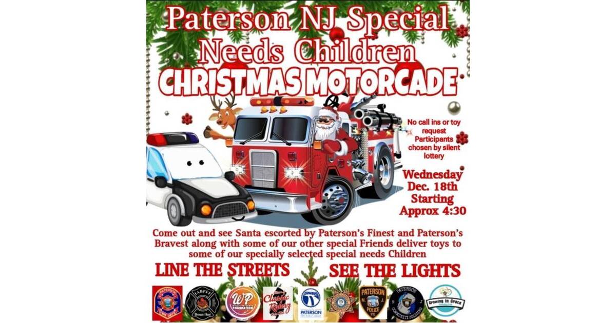 Route Announced for Paterson’s Annual Christmas Motorcade for Special ...