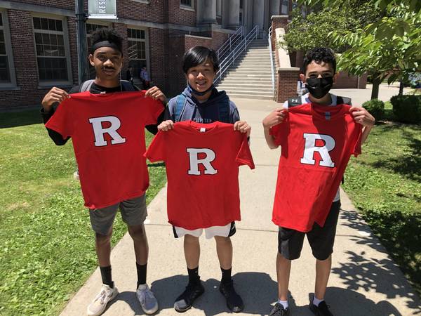 Rutgers Football Player Donates T-Shirts to Grover Cleveland Middle ...