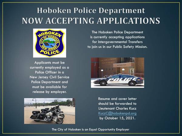 Now Hiring: Hoboken PD Puts Up Help Wanted Sign for Out of Town Cops ...