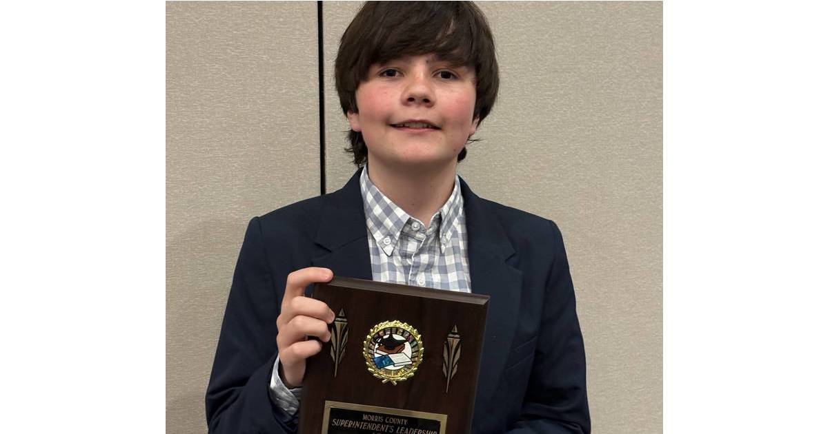 Unity Charter School Student Honored with Morris County Middle School ...