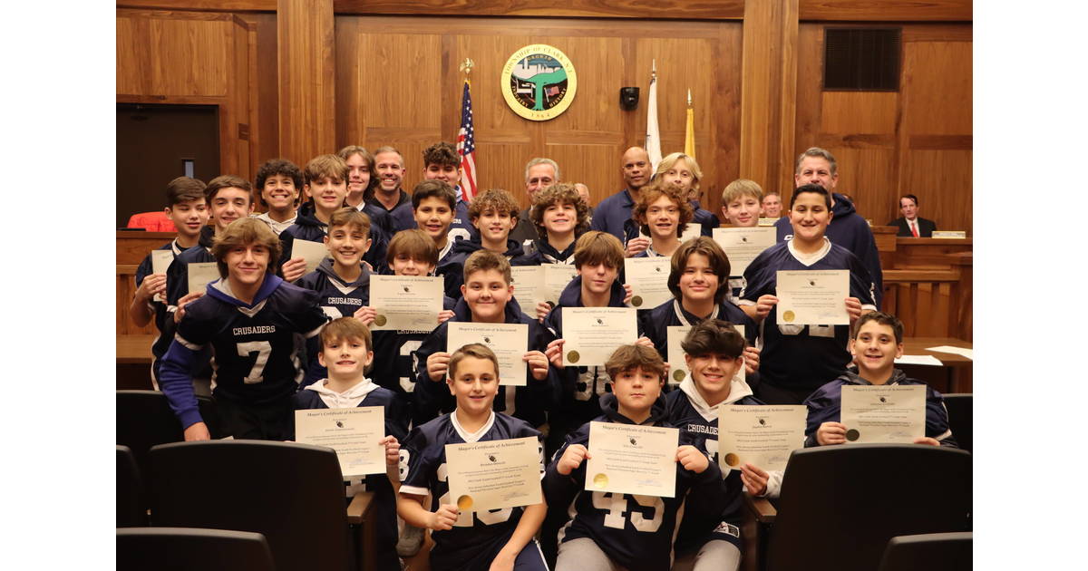 Clark's 7th Grade Youth Football Team Honored by Mayor, Council | Clark ...
