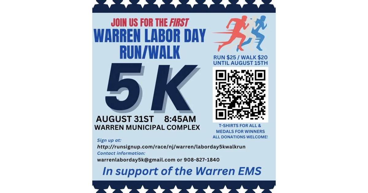 Warren Labor Day 5k Run/Walk | Warren, NJ News TAPinto