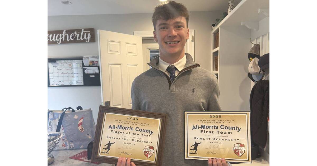 Randolph Soccer Player, RJ Dougherty Selected as Morris County Player ...