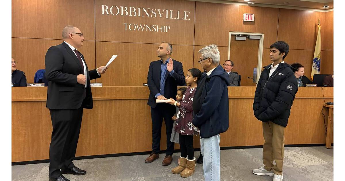 Ravi Patni Sworn in to Robbinsville Town Council | Hamilton ...