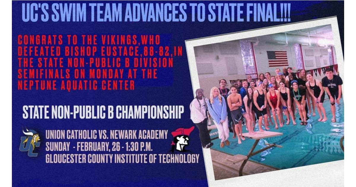 Union Catholic Swim Team Defeats Bishop Eustace To Advance To State Non ...