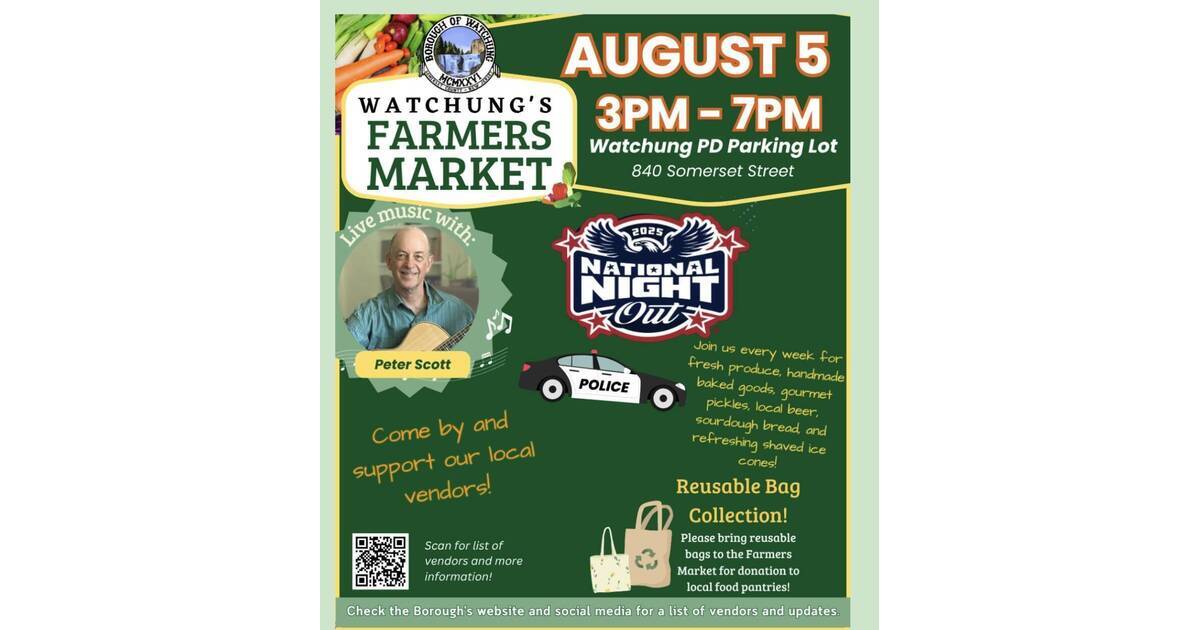 Join Us at Watchung's Farmers Market and National Night Out! | North ...
