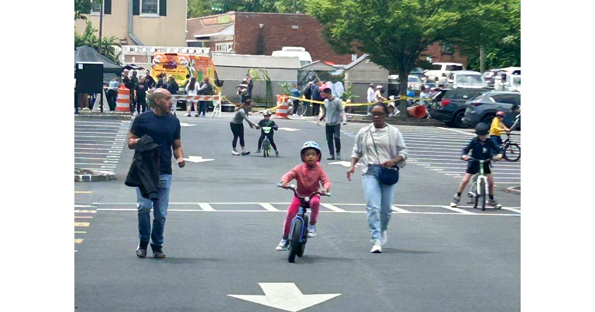 Learning to Ride: Fanwood's Training Wheel Toss Held at Train Station ...