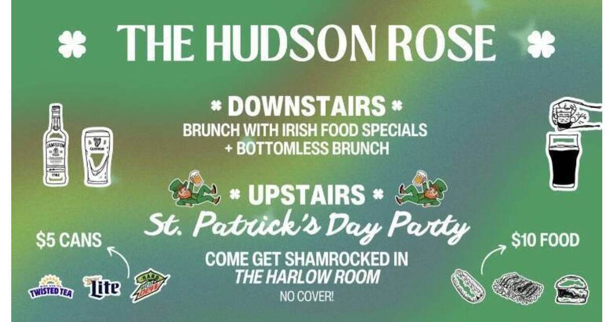 Celebrate Nutley St. Patrick's Parade Day at The Hudson Rose | Nutley ...