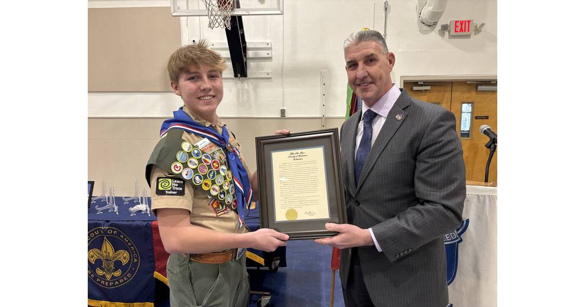 Bordentown Township's John Reiter Honored for Eagle Scout Achievement ...