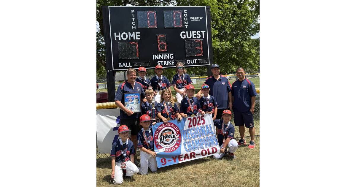 Berkeley Heights 9U Wins 2025 Cal Ripken Middle Atlantic Regional ...