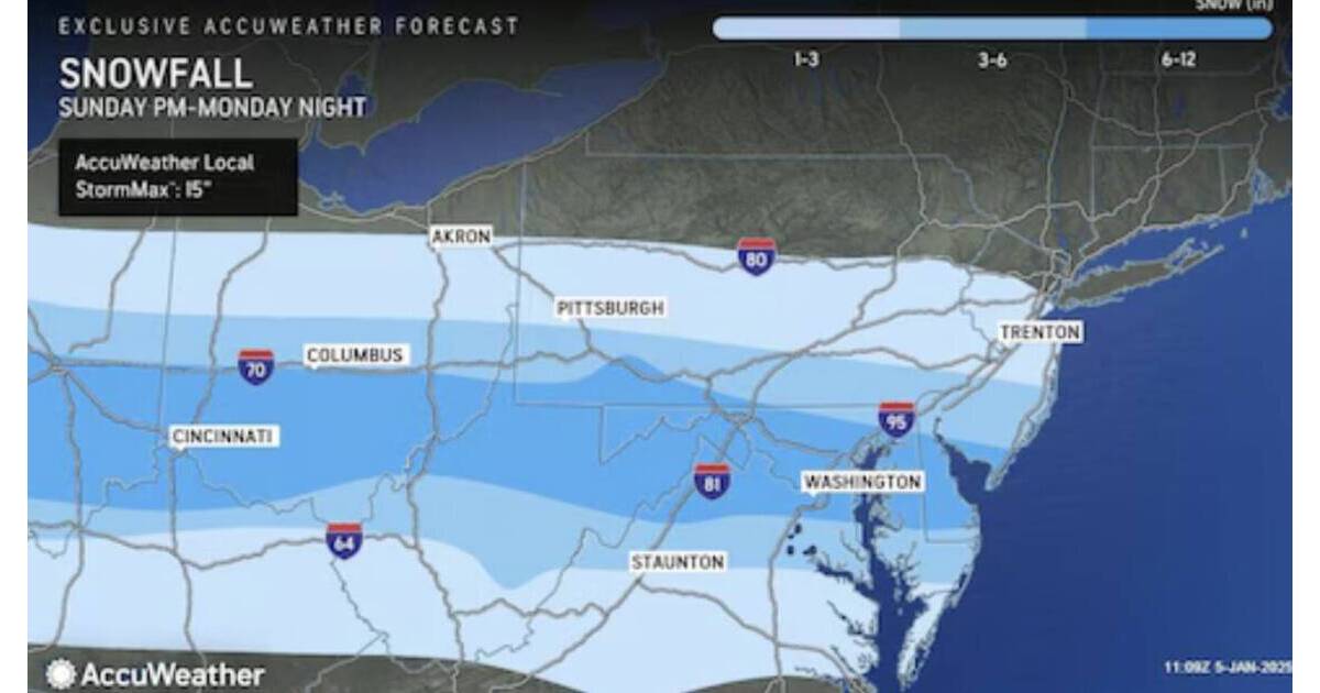 Neptune Township, Neptune City- Latest Snowfall Predictions for Monday ...