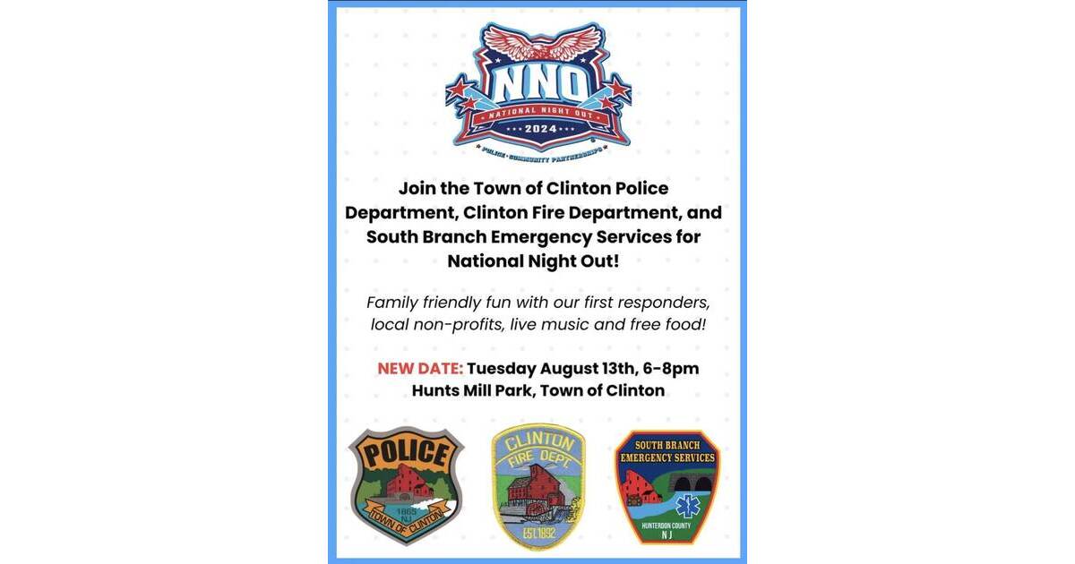 Clinton Town’s National Night Out Officially Rescheduled for August 13 ...