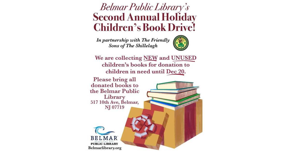 Belmar Public Library Launches Annual Holiday Children’s Book Drive ...