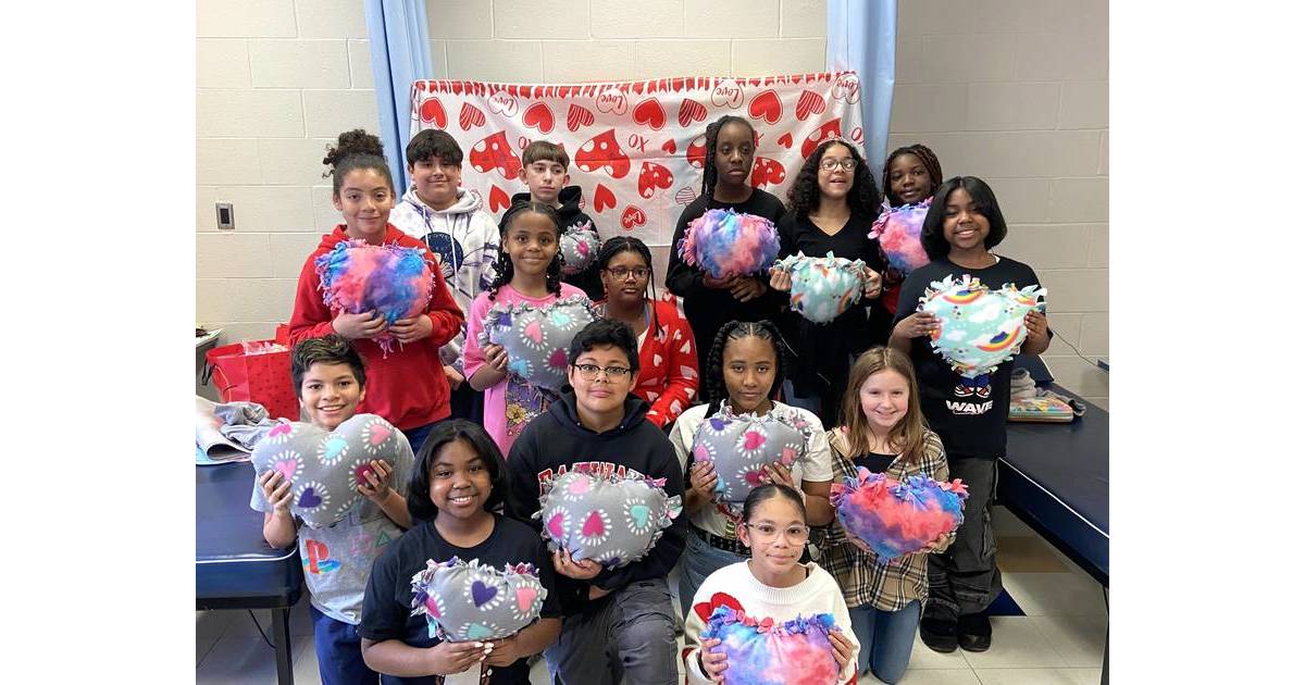 Franklin Elementary School Students' Hearts Beat for Hope with Fleece ...