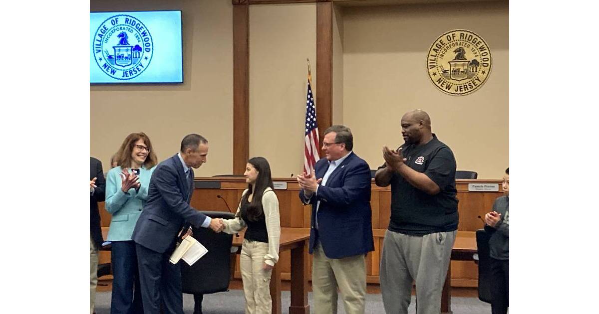 Ridgewood Village Council Honors 2025 NJSIAA State Champion Francesca ...