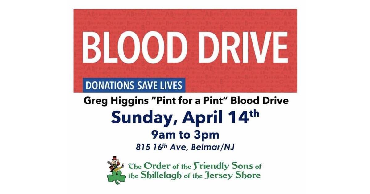 Friendly Sons of the Shillelagh Host "Pint for a Pint" Blood Drive ...