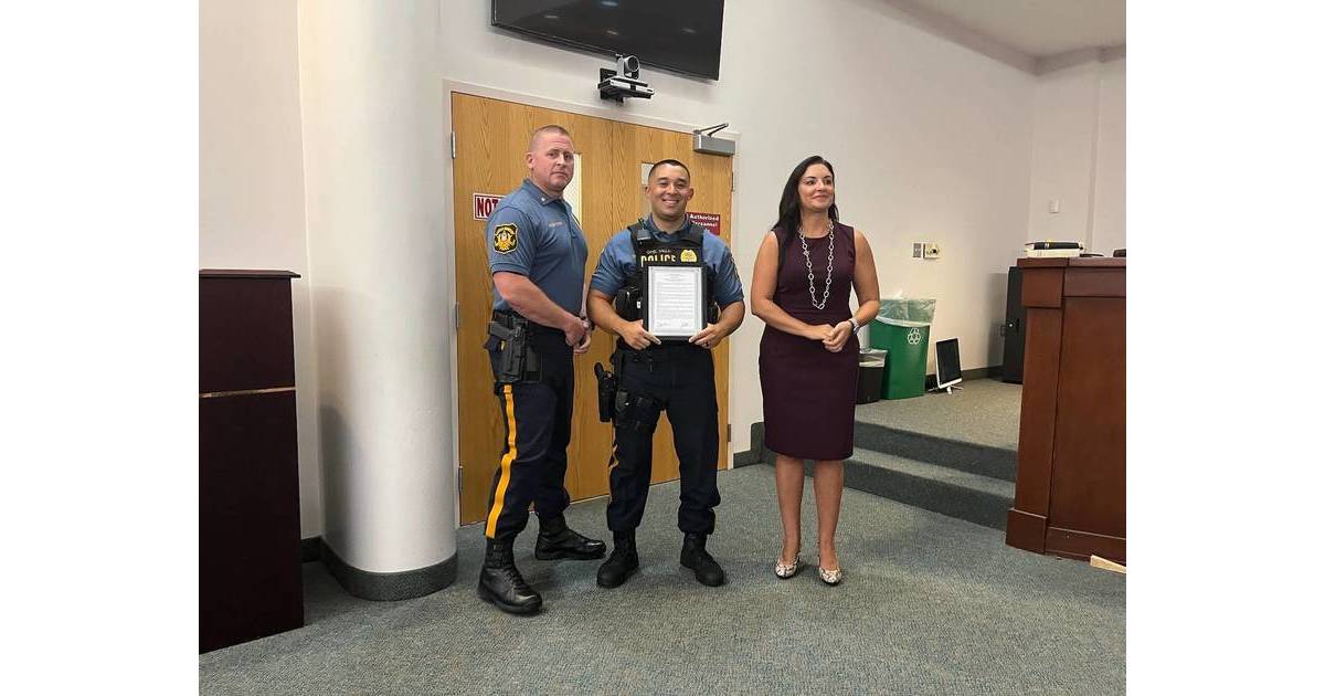 Raritan Officer Nicholas Villa Honored For Life Saving Action | Flemington/Raritan, NJ News ...