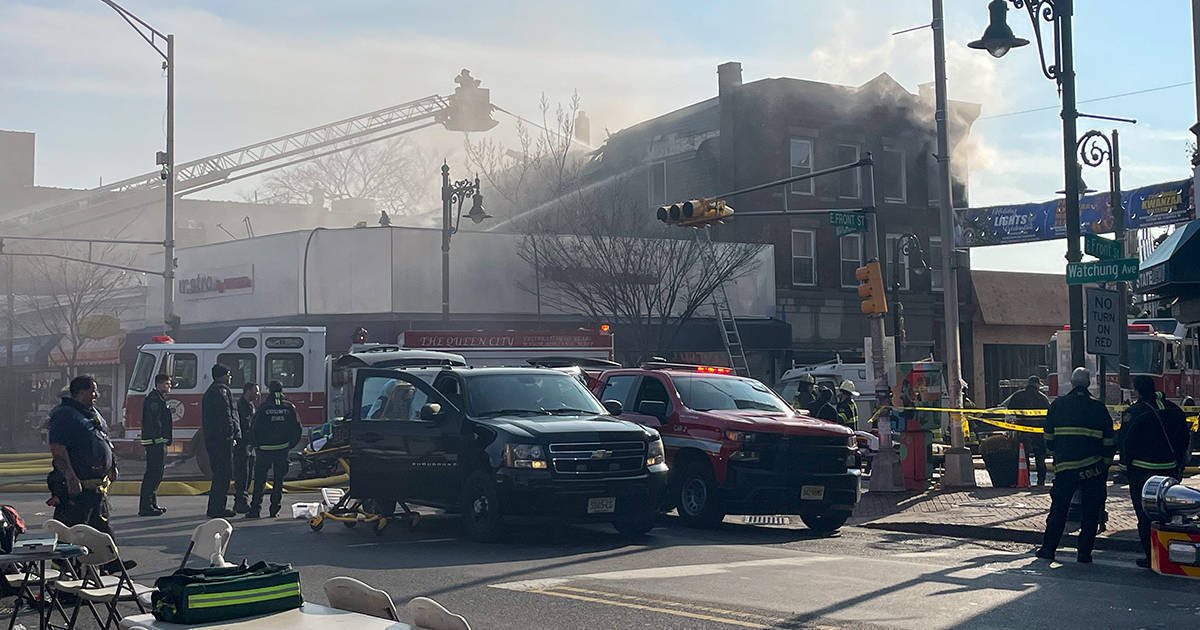 Fire on Front Street in Downtown Plainfield, 13 Displaced, Firefighter ...