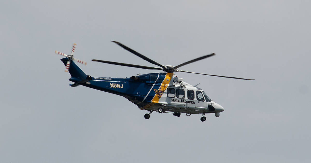 NJ State Police Helicopter Circles Cedar Brook Park, PHS Area Thursday ...